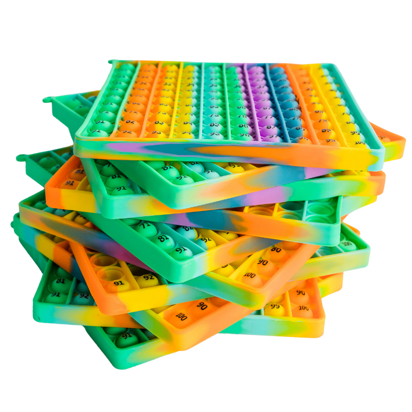 Mrs. B Learning Resources | Pop-it 100s Chart | POP-n-Teach Fidget Toy ...