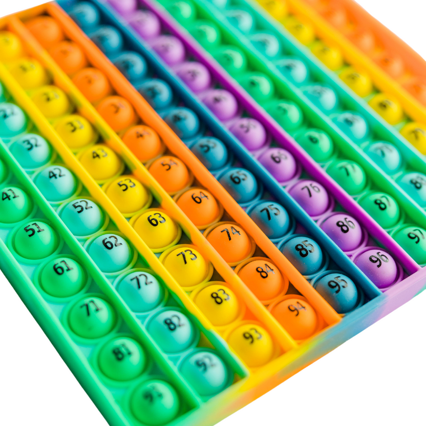 Mrs. B Learning Resources | Pop-it 100s Chart | POP-n-Teach Fidget Toy ...
